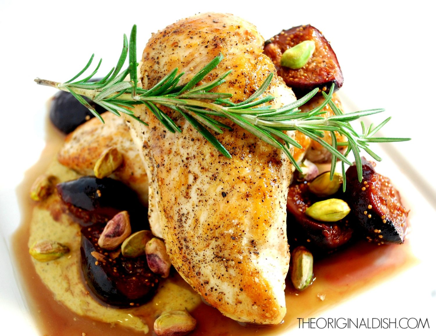 Seared Chicken with Figs & Pistachio Yogurt - The Original Dish