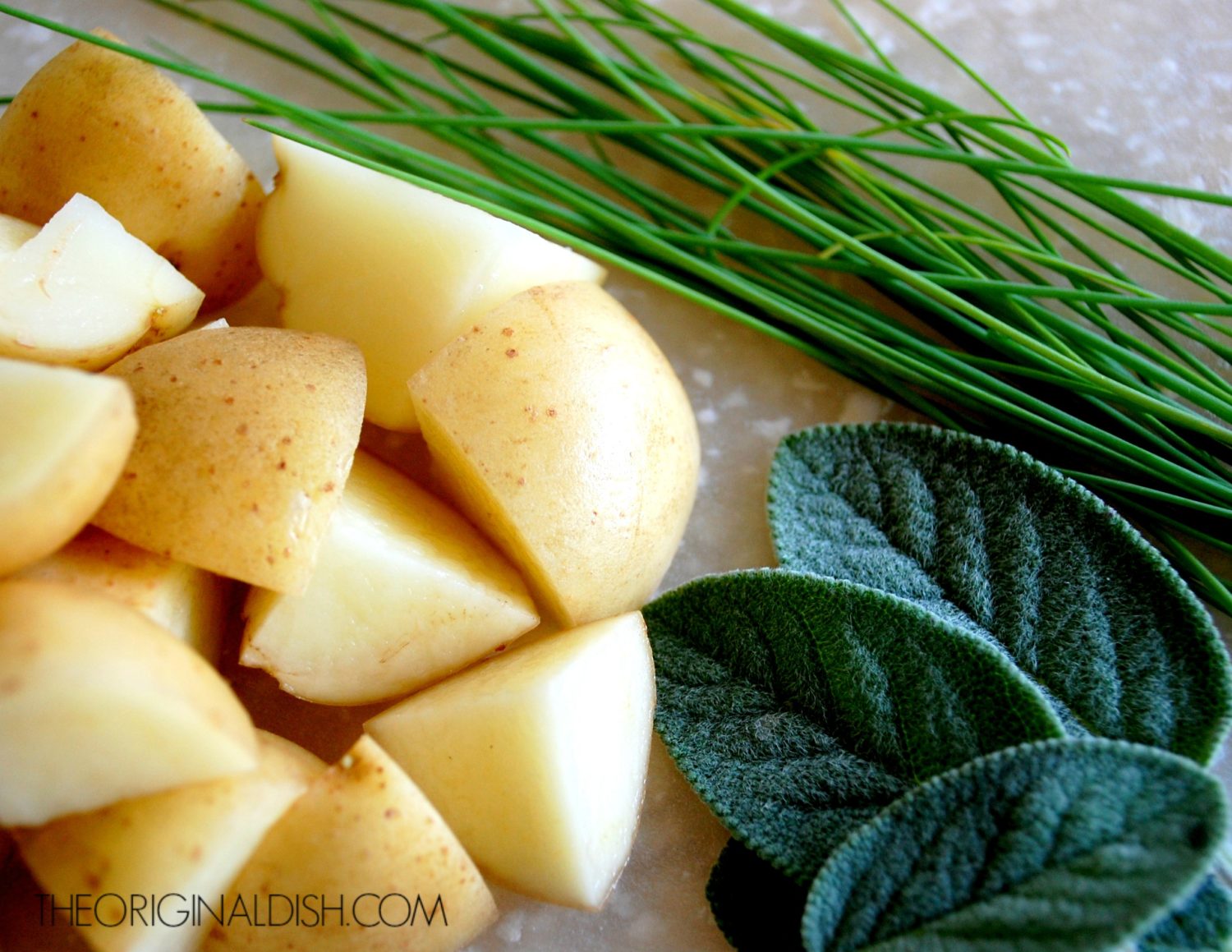 Potato & Sage Frittata with Fresh Tomatoes - The Original Dish