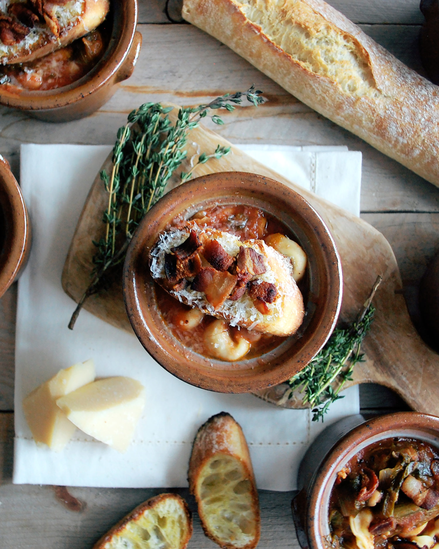 Winter Tortellini Soup with Melted Parmesan Bacon Crostini - The ...