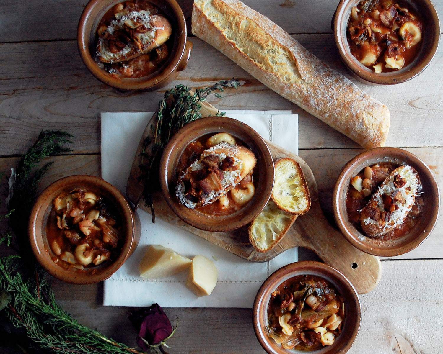Winter Tortellini Soup with Melted Parmesan Bacon Crostini - The ...