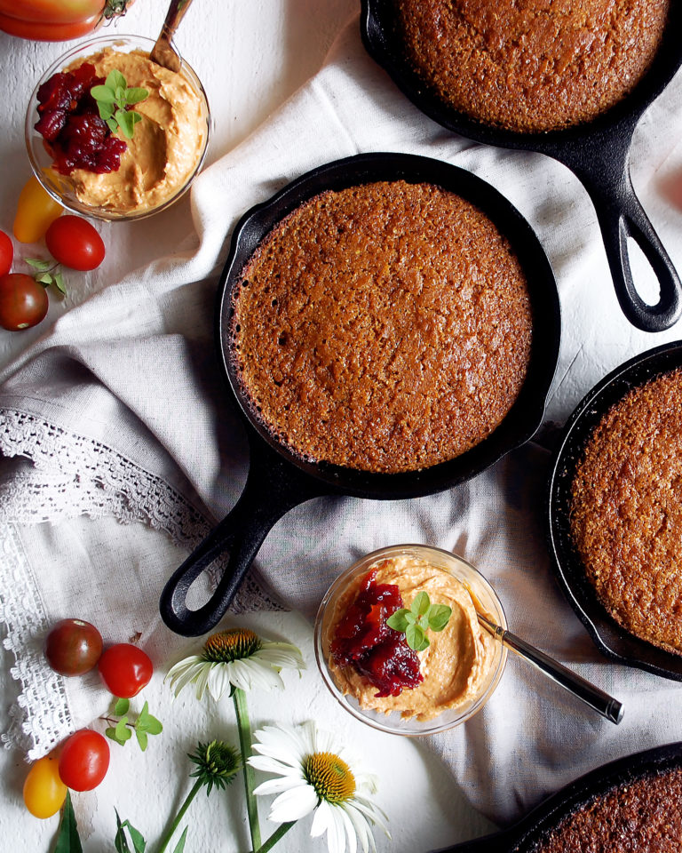 Burnt Honey Cornbread with Heirloom Tomato Butter - The Original Dish