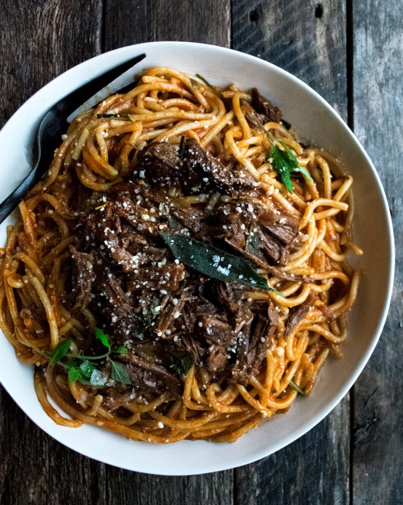 Braised Short Rib Spaghetti - The Original Dish