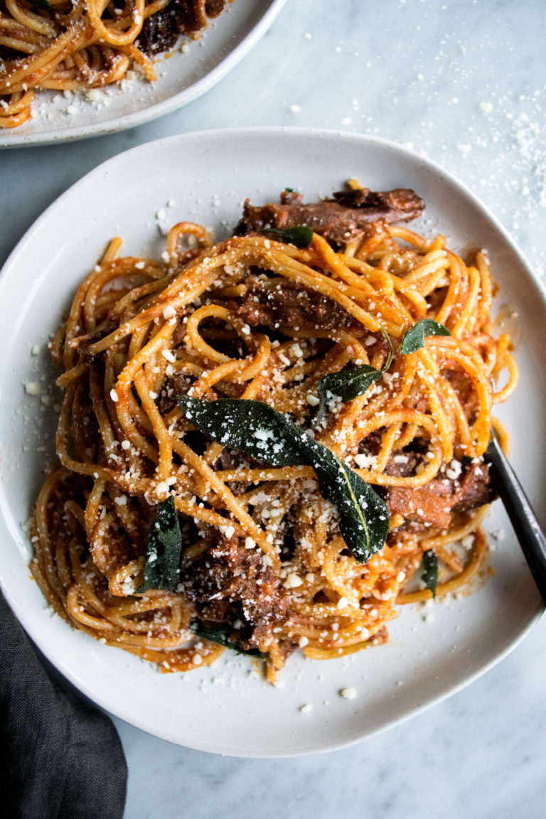 Braised Short Rib Spaghetti - The Original Dish