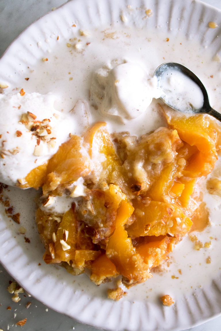 Almond Peach Crisp - The Original Dish
