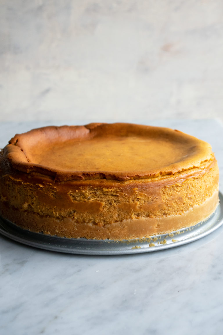 Pumpkin Cheesecake with Shortbread Crust & Brandy Pecans - The Original ...