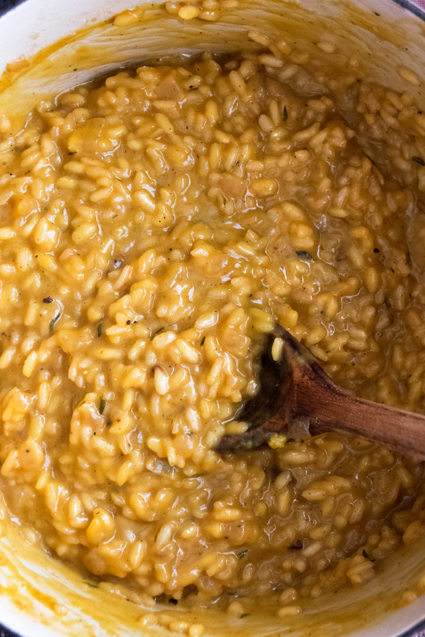 Pumpkin Risotto with Bacon & Parmesan - The Original Dish
