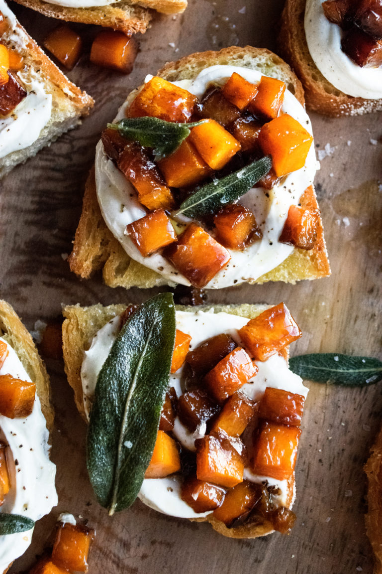 Caramelized Butternut Squash Toast with Ricotta & Balsamic - The ...