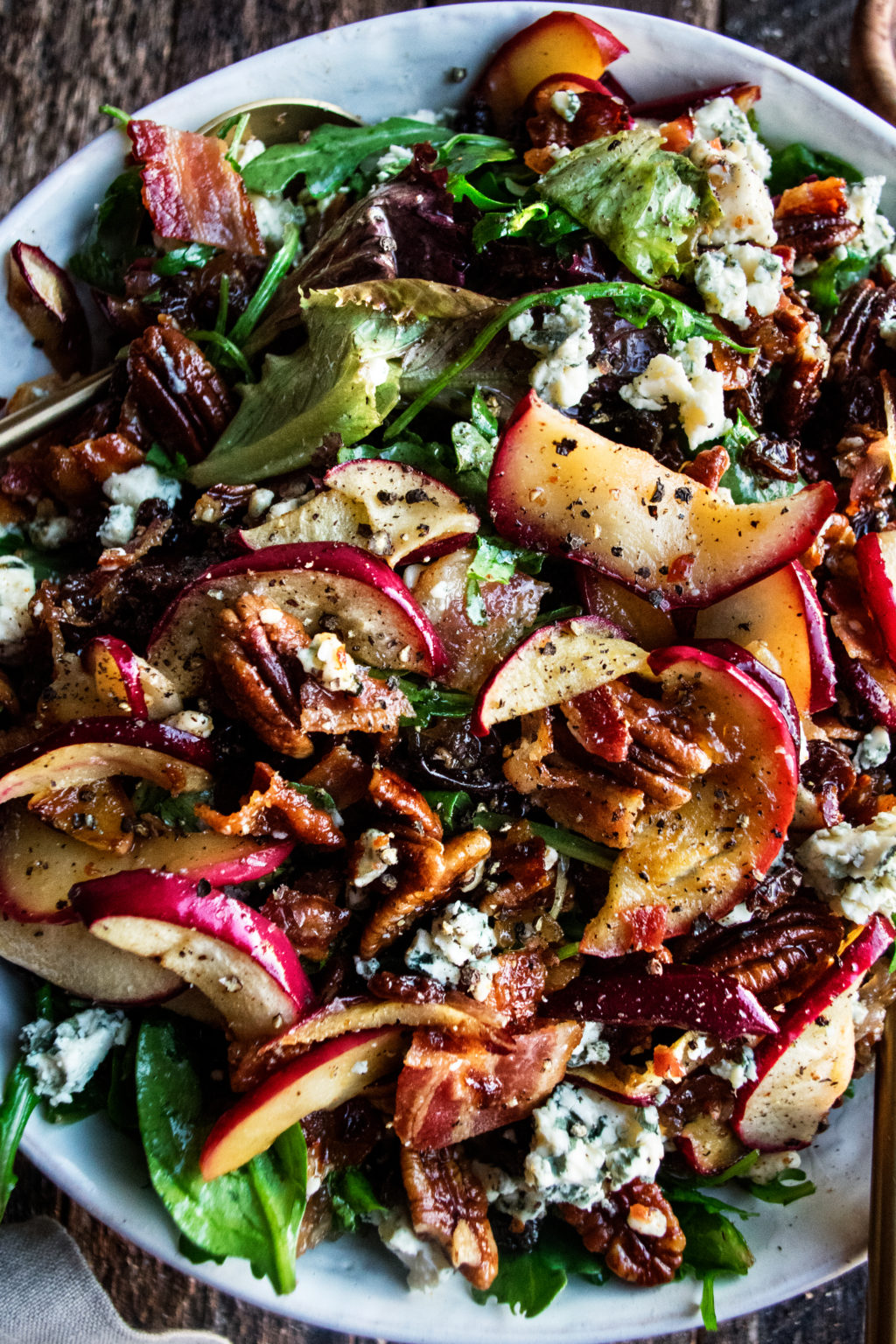 Roasted Apple Salad with Caramelized Shallot Vinaigrette - The Original ...
