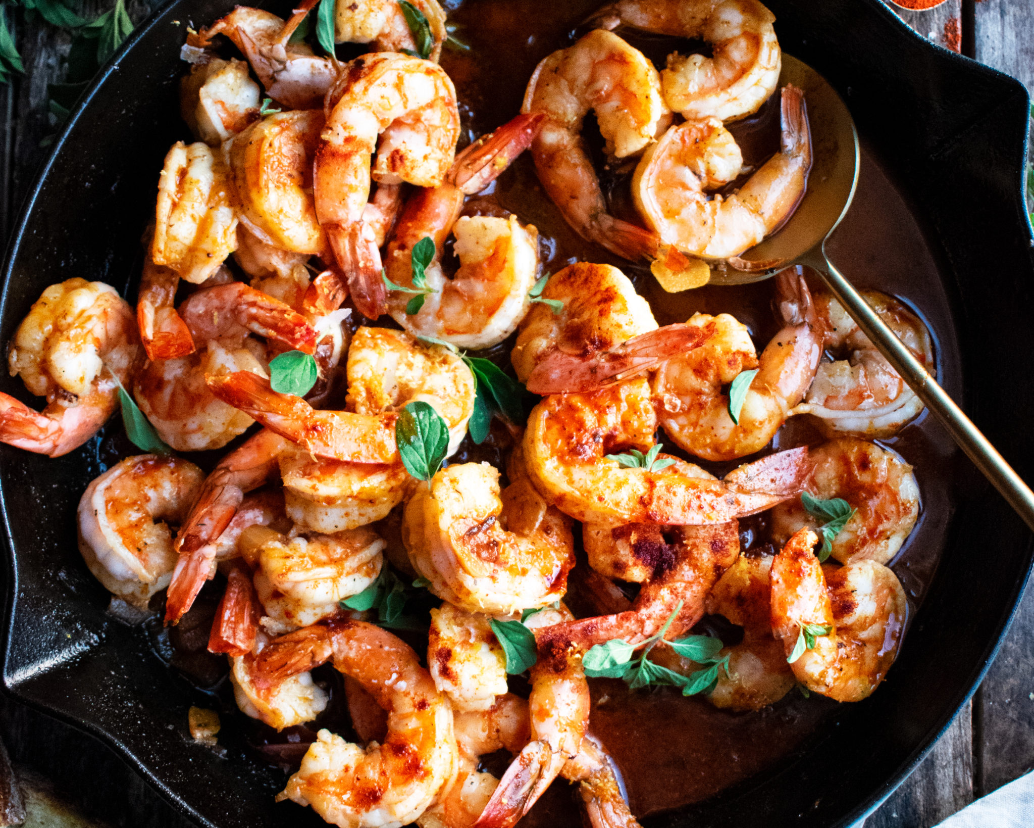 Pan-Roasted Shrimp - The Original Dish