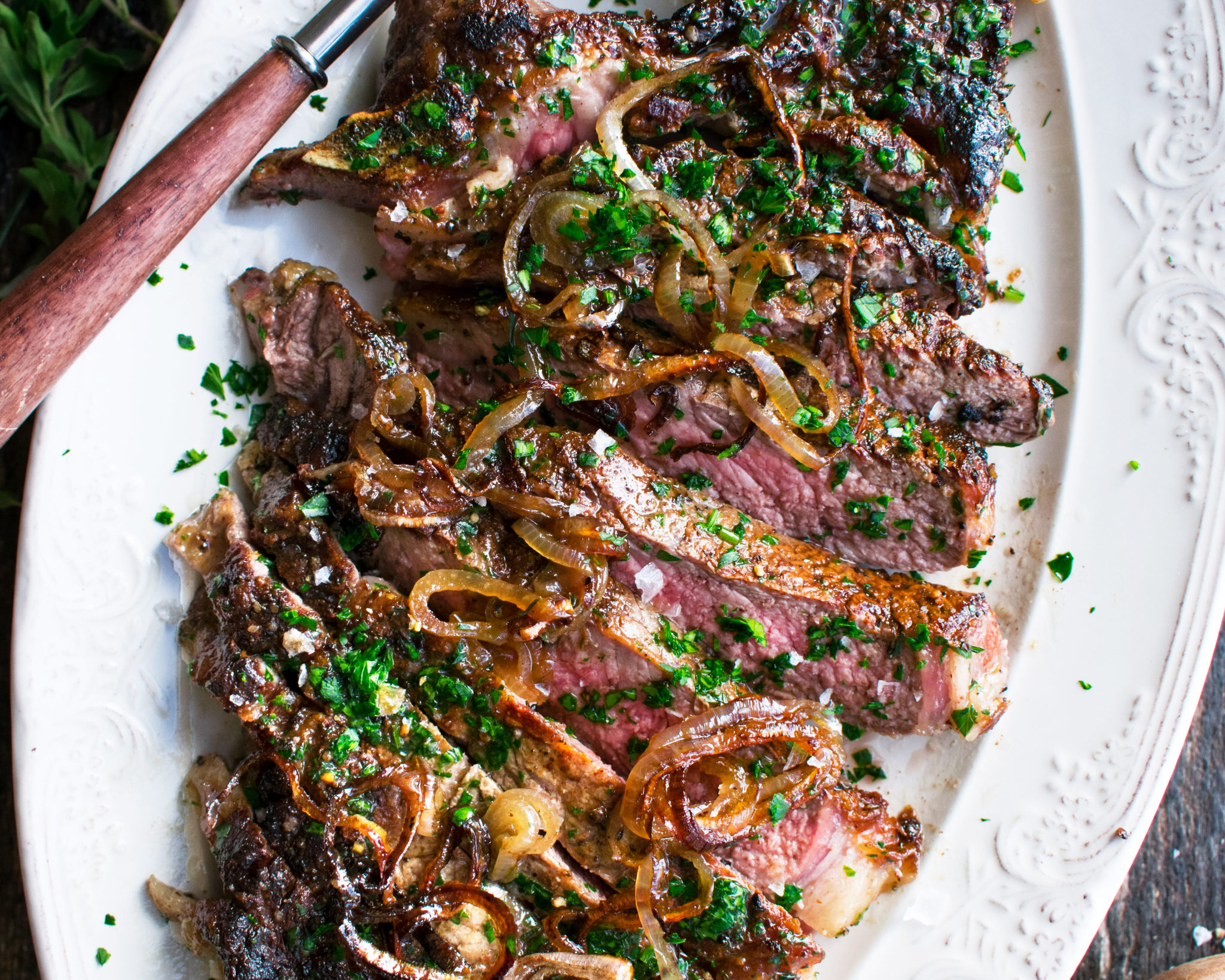 Pan-Roasted Ribeye with Parsley Butter - The Original Dish