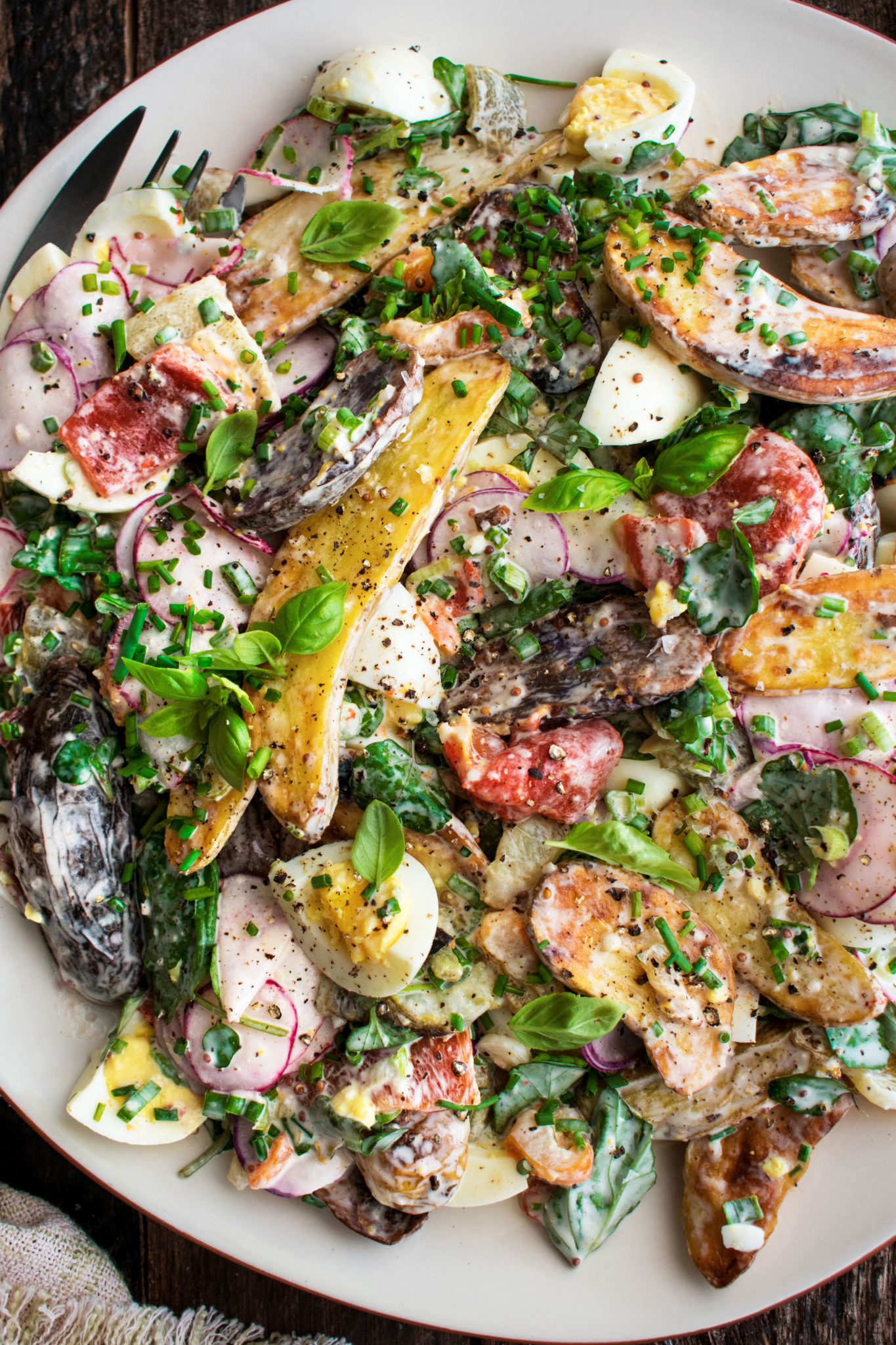 Grilled Pepper Potato Salad with Creamy Mustard Dressing - The Original ...