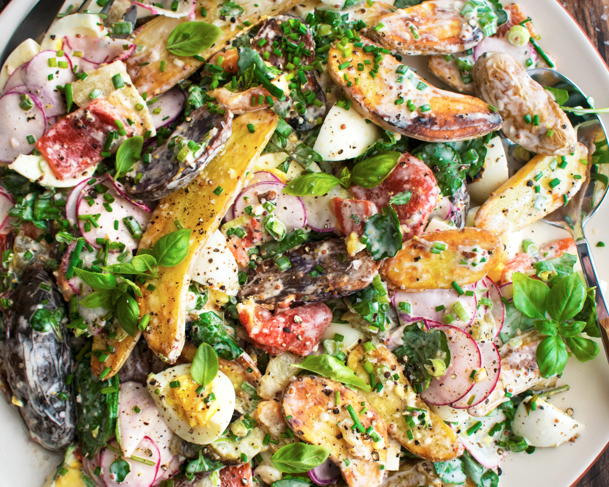 Grilled Pepper Potato Salad with Creamy Mustard Dressing - The Original ...