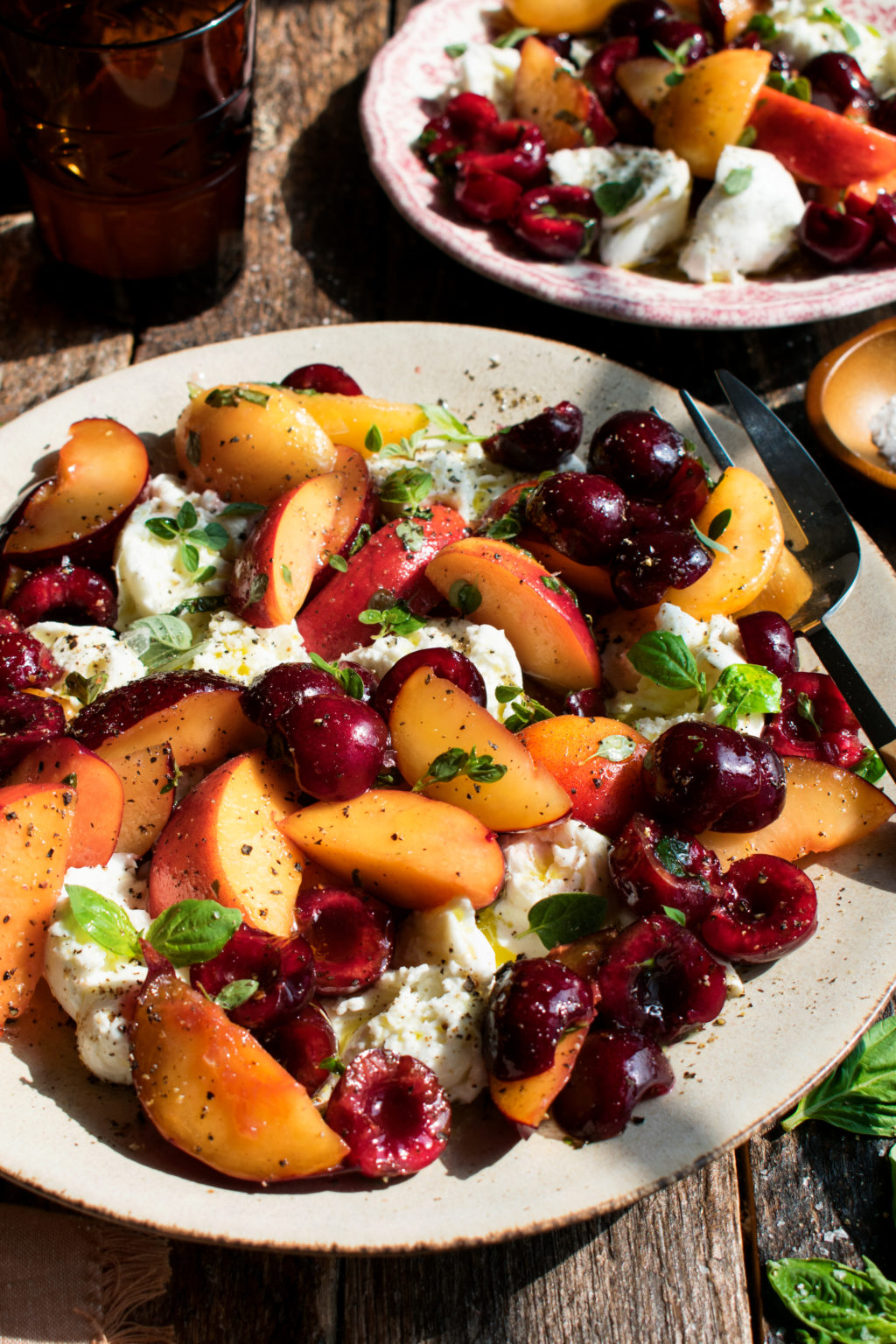 Marinated Stone Fruit Caprese Salad - The Original Dish