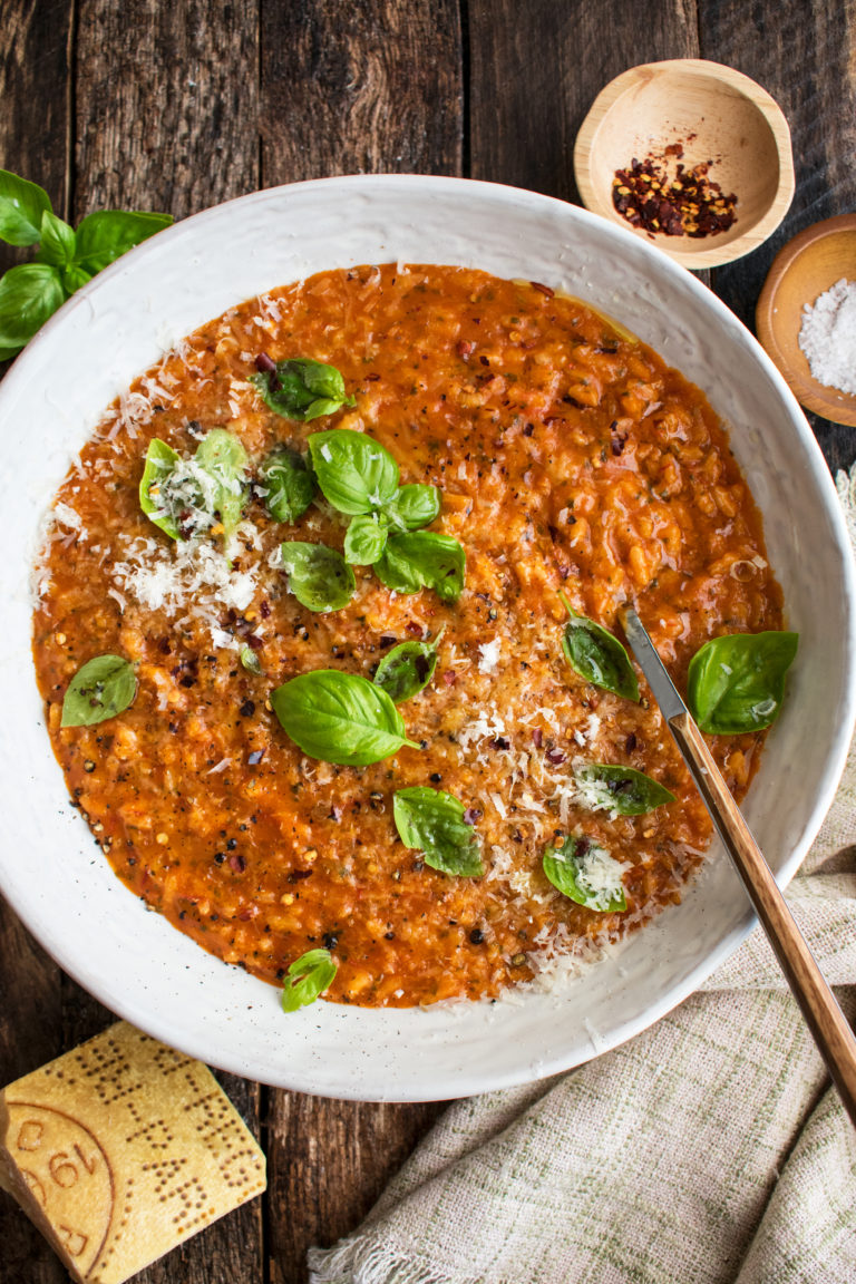 Tomato Basil Risotto - The Original Dish