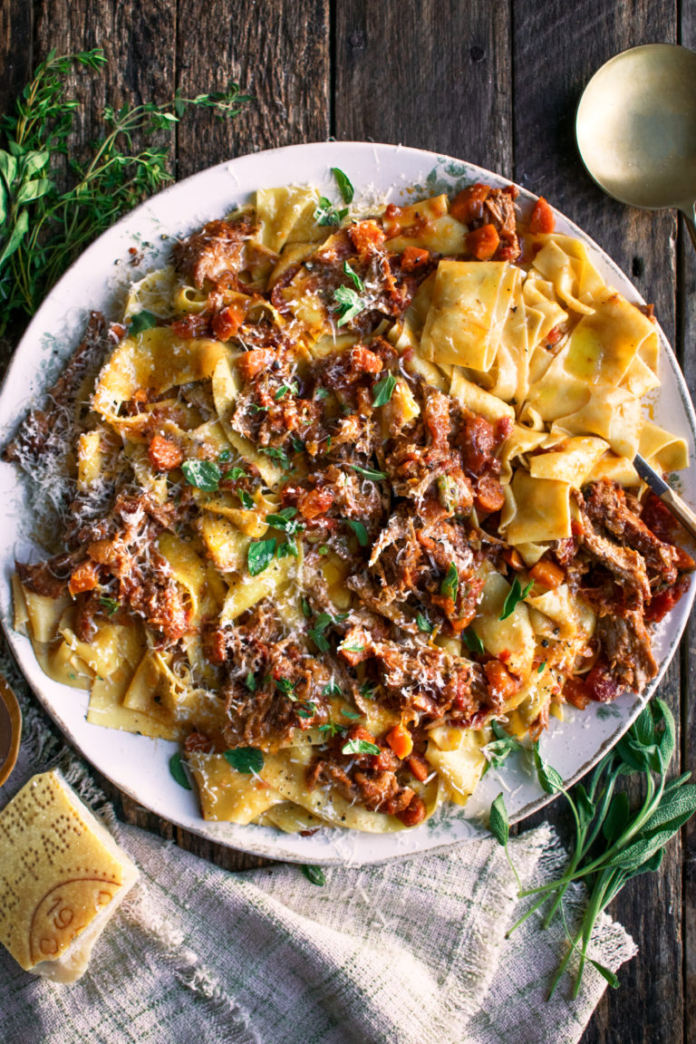 Braised Pork Ragu with Homemade Pasta - The Original Dish