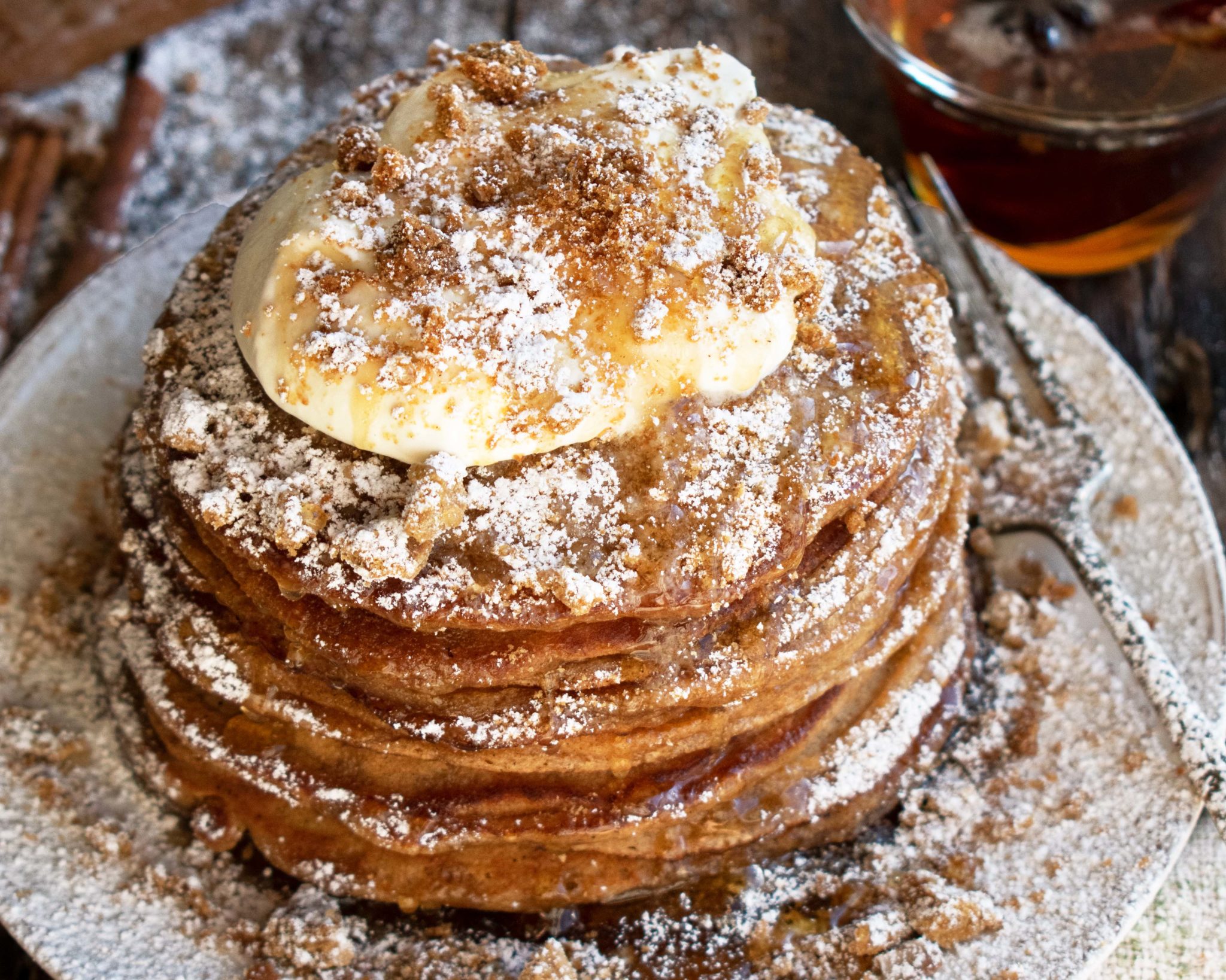 Gingerbread Pancakes with Spiced Syrup - The Original Dish