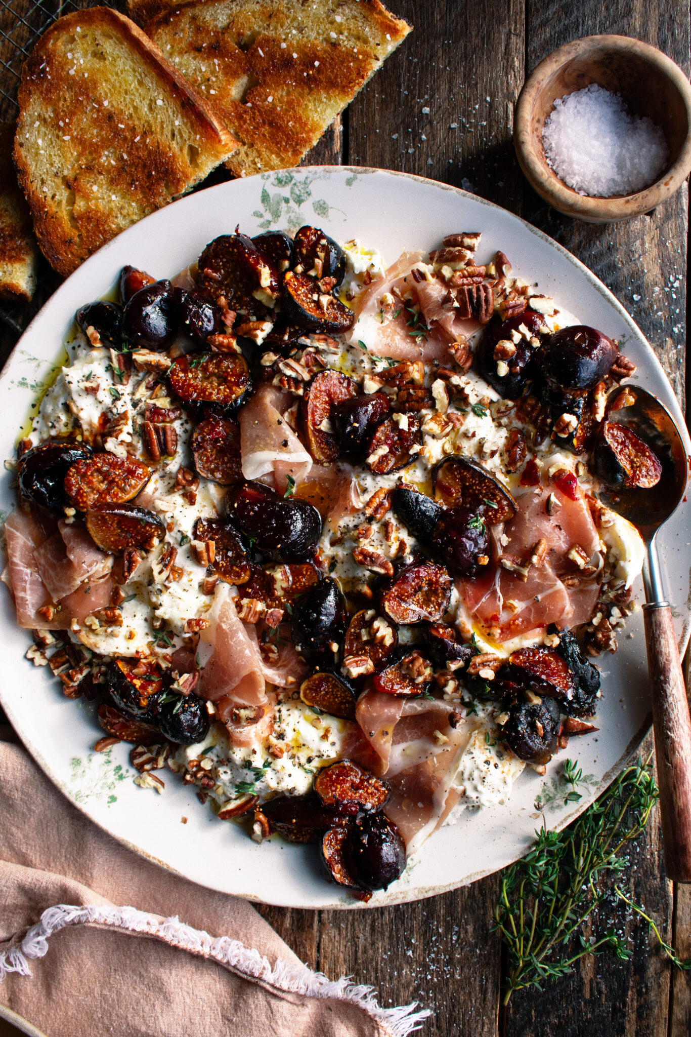 Balsamic Roasted Figs with Burrata & Prosciutto - The Original Dish