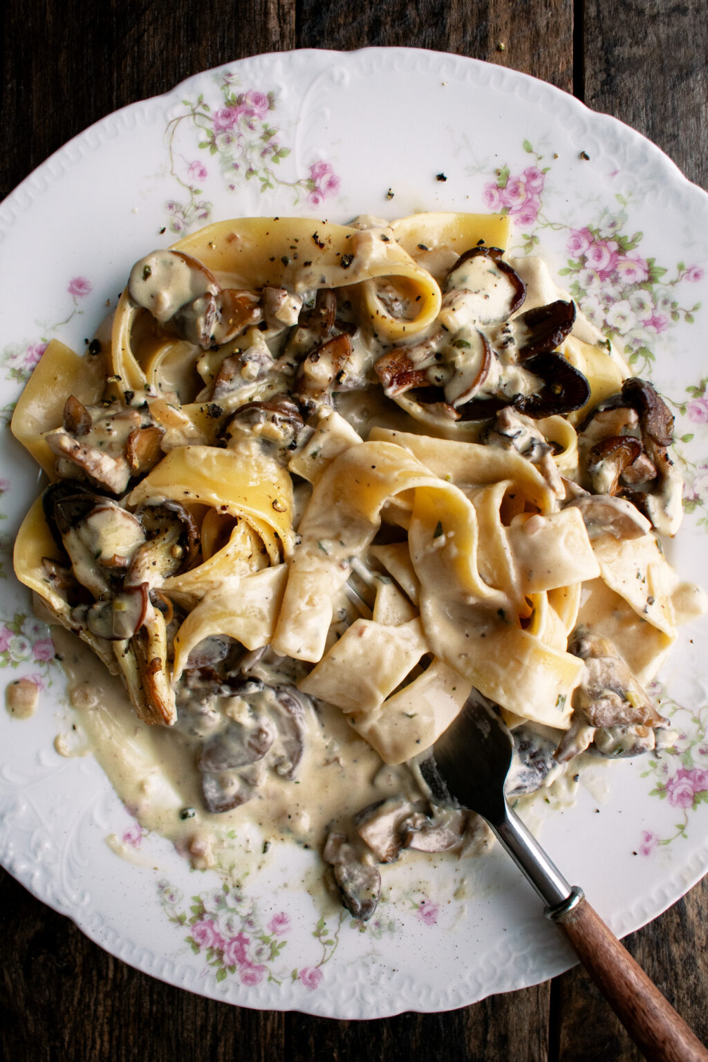 Creamy Mushroom Pappardelle - The Original Dish