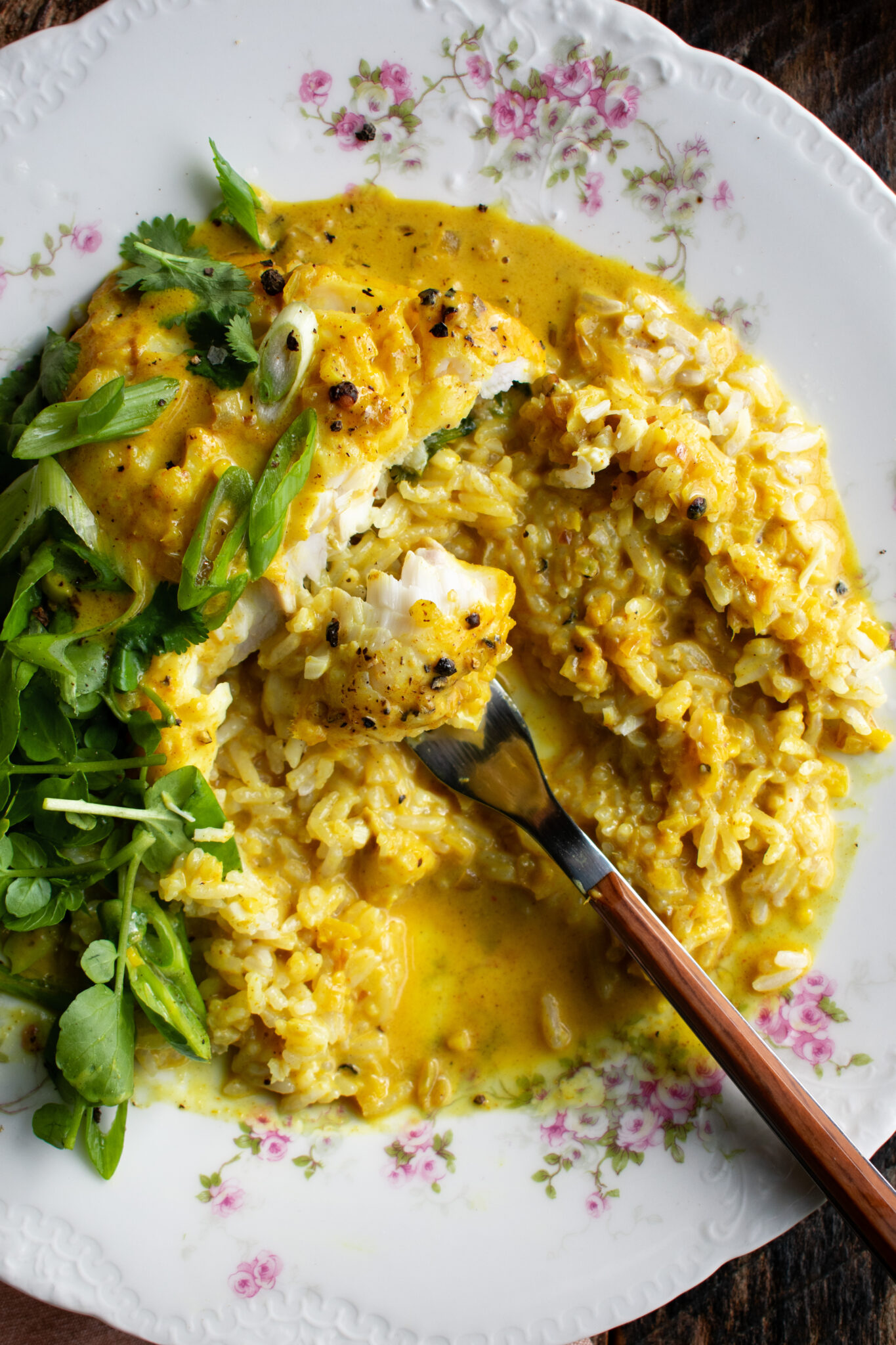 Yellow Curry Poached Cod - The Original Dish